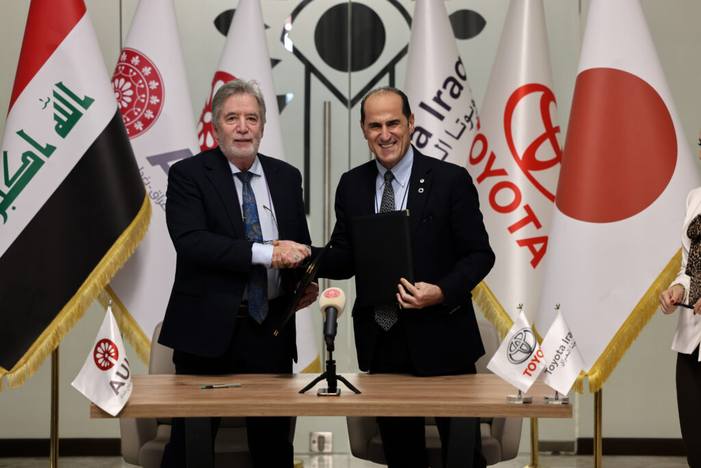 AUIB Establishes Partnership with Toyota Iraq | The American University of Iraq – Baghdad (AUIB)